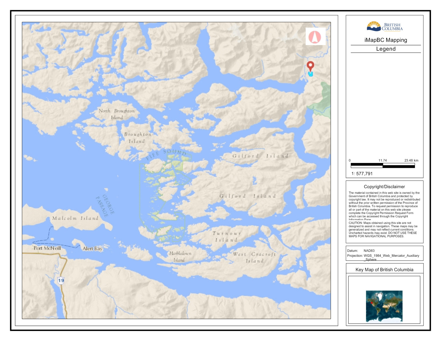 Central Coast Mainland, DL140 Kingcome Inlet - More Maps | BC ...